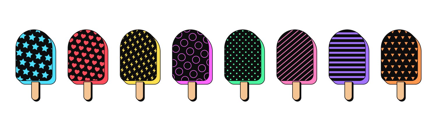 Popsicle Logo Retro Vector Images (over 110)