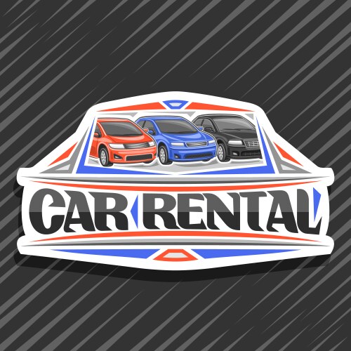 Logo for car rental Royalty Free Vector Image - VectorStock