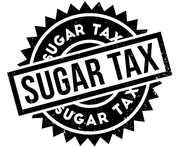 Sugar tax rubber stamp Royalty Free Vector Image