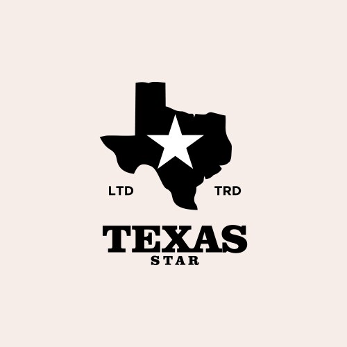 Texas cowboy hat premium vintage logo design Vector Image