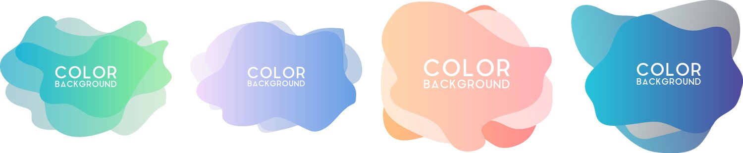 Colorful fluid square logo design template Vector Image