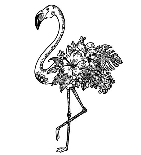 Flamingo Line Vector Images (over 3,200)