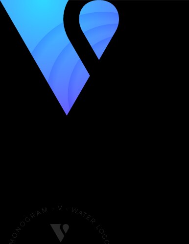 L and 7 letter monogram web business card Vector Image