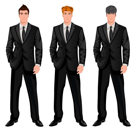 Business man set Royalty Free Vector Image - VectorStock