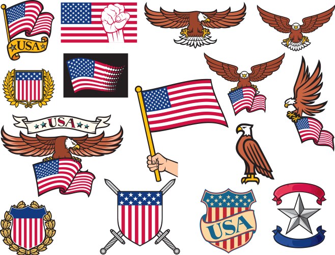 Usa thumbs up Royalty Free Vector Image - VectorStock