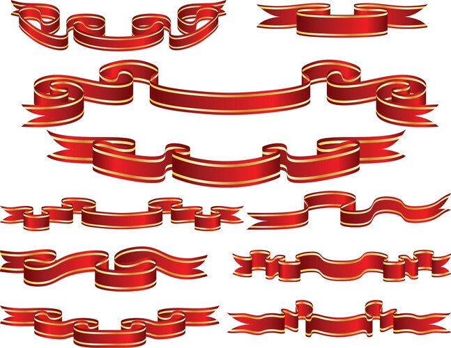 Ribbons Royalty Free Vector Image - VectorStock