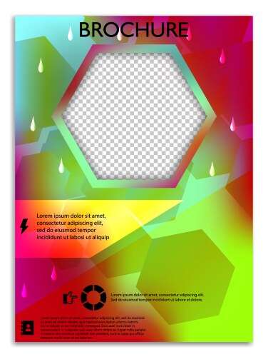 Abstract a4 brochure cover design templates Vector Image