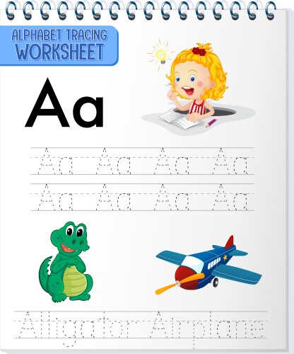 Cute kids cartoon alphabet letter r Royalty Free Vector