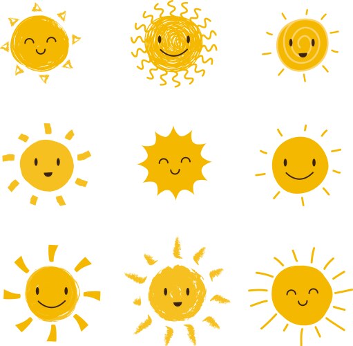 Smiling Sun Vector Images (over 30,000)