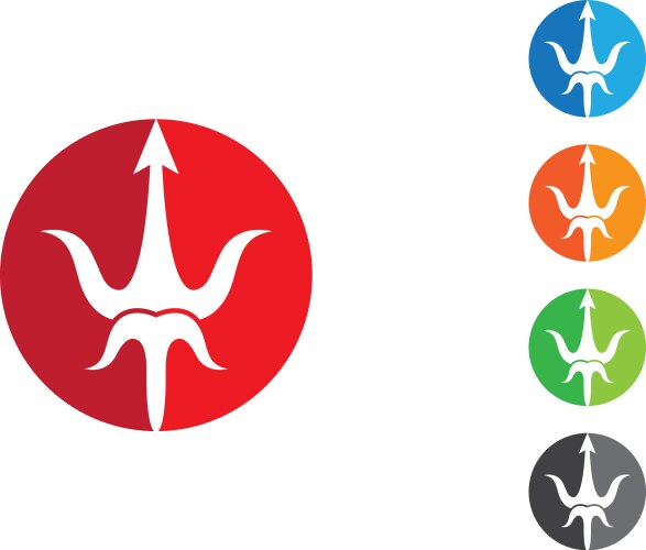 Trident of shiva- trishul sacred symbols shiva Vector Image