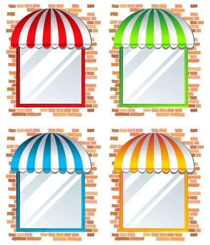 Window on brick wall Royalty Free Vector Image