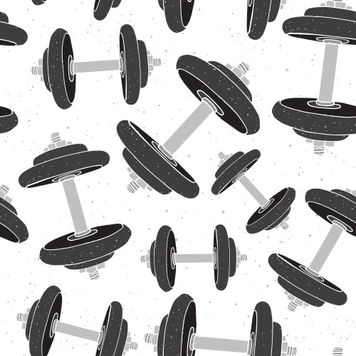 Bodybuilding seamless background Royalty Free Vector Image