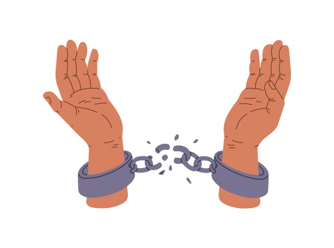 Breaking Chains Hands Vector Images (over 720)