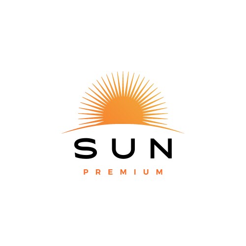 Sun corn logo Royalty Free Vector Image - VectorStock