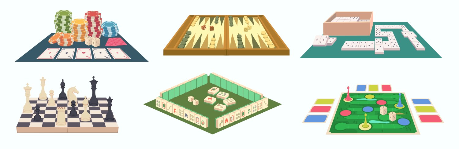 Children Playing Board Games Vector Images (over 5,800)