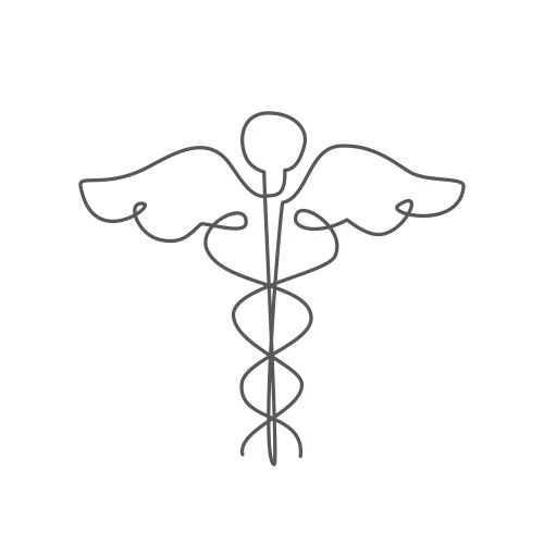 Caduceus Medical Symbol Royalty Free Vector Image