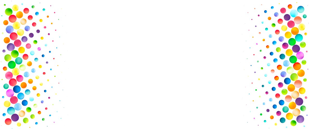 Vibrant dot border panorama Royalty Free Vector Image