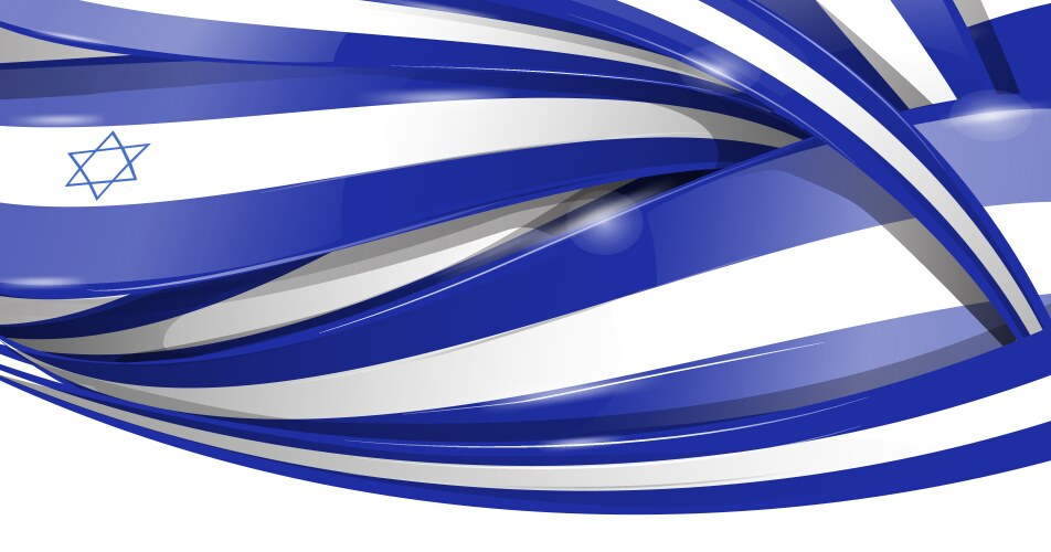 Israel flag background Royalty Free Vector Image