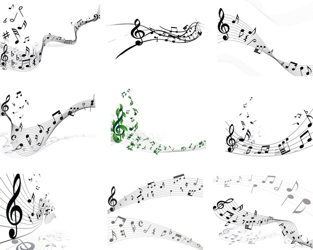 Musical notes Royalty Free Vector Image - VectorStock