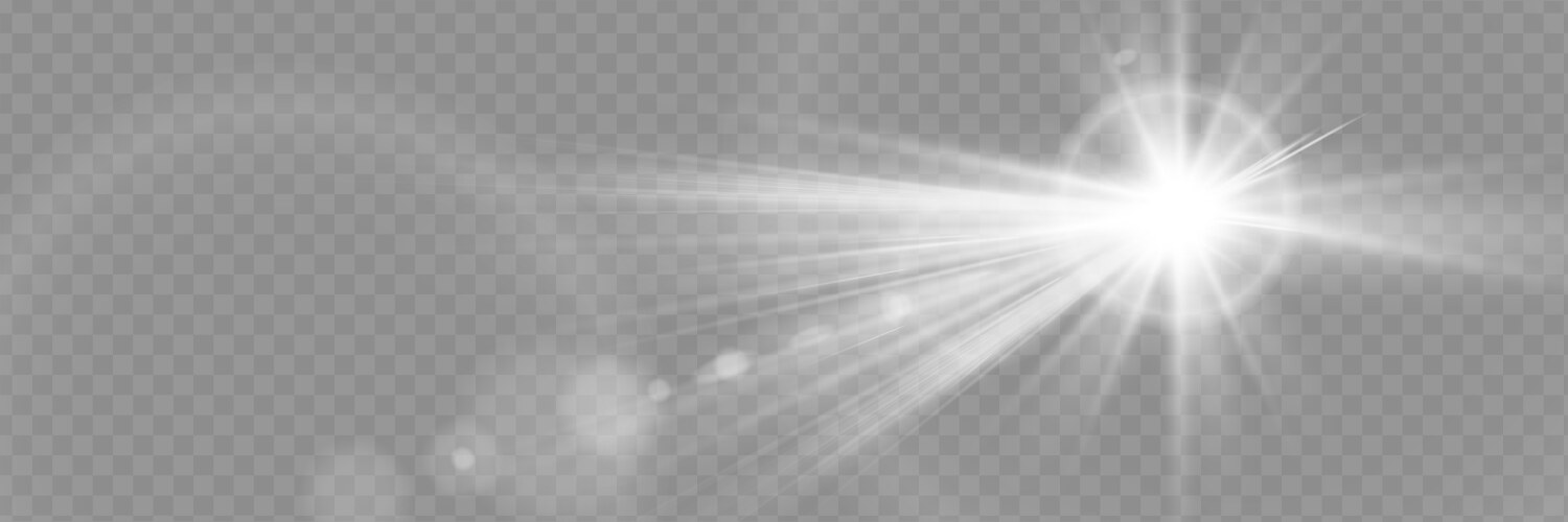 Transparent sunlight special lens flash Royalty Free Vector