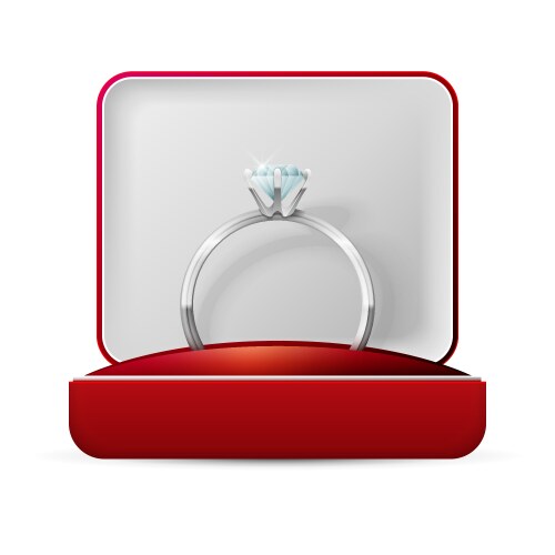 Object ring box Royalty Free Vector Image - VectorStock