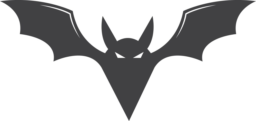 Bat icon logo Royalty Free Vector Image - VectorStock