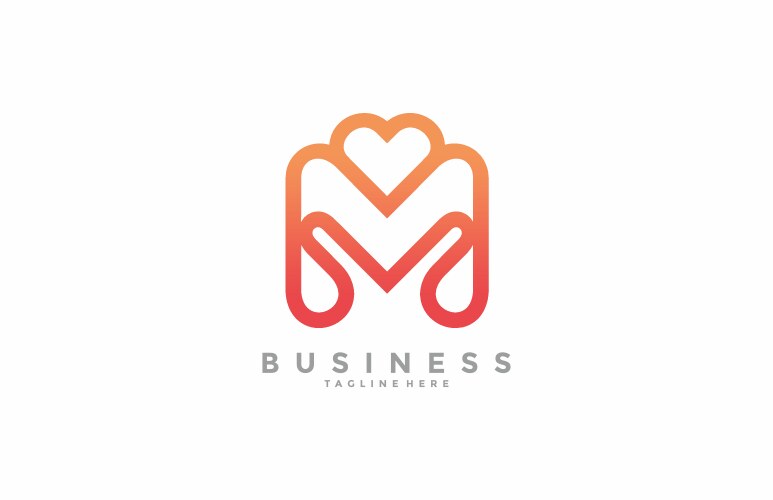 M Heart Logo Vector Images (over 1,000)