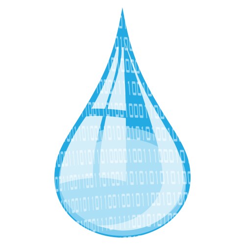 Water drop Royalty Free Vector Image - VectorStock