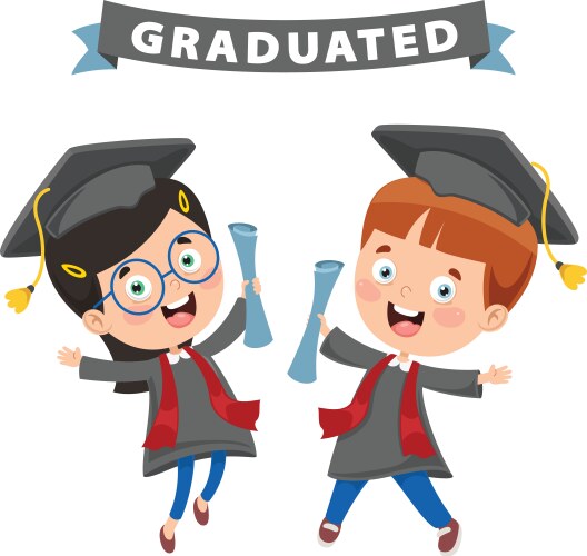 Cartoon students Royalty Free Vector Image - VectorStock