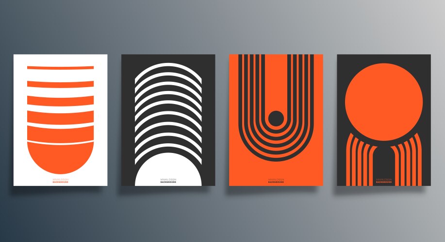 Balance movement geometric backgrounds poster Vector Image