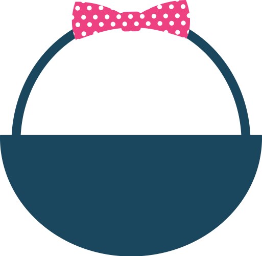 Farm basket icon flat style Royalty Free Vector Image