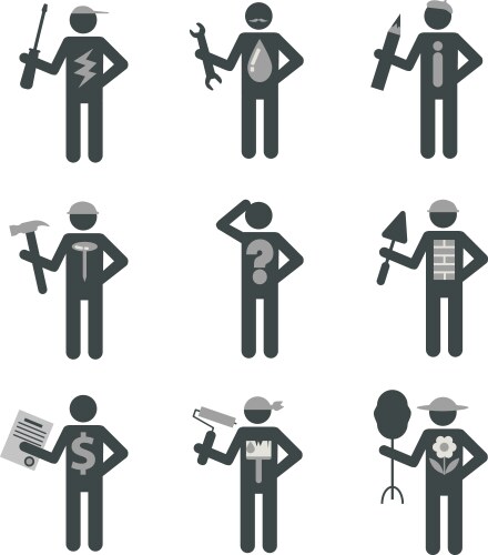 Stick Figure Construction Worker Vector Images (over 330)