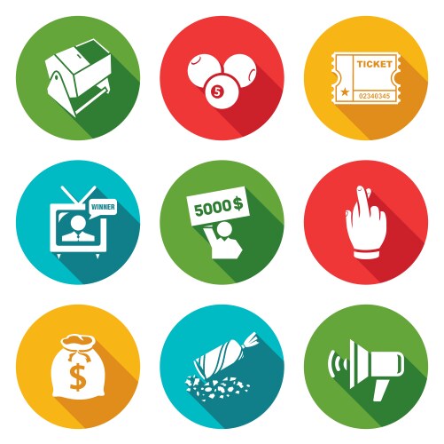 Lottery winning ticket and scratch cards Vector Image