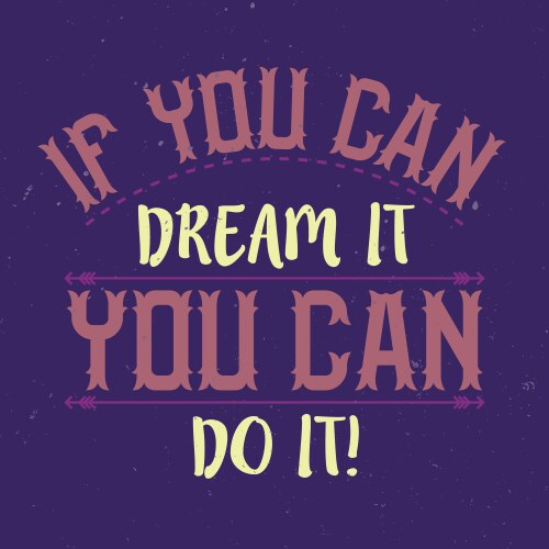 Go live motivational quotes brush stroke Vector Image