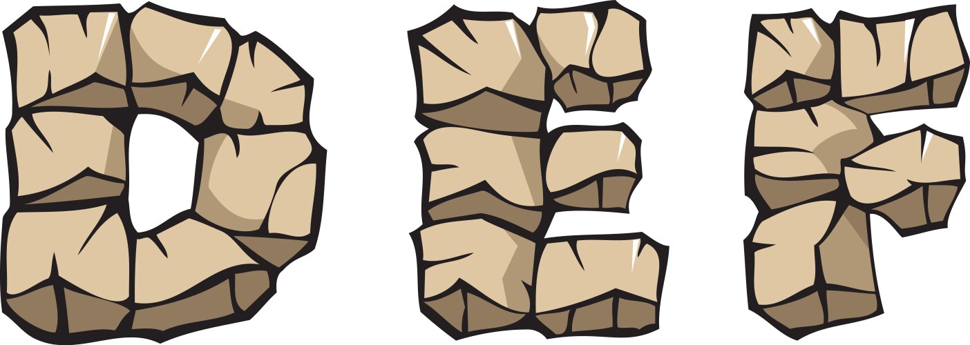 Dragons alphabet pqr Royalty Free Vector Image