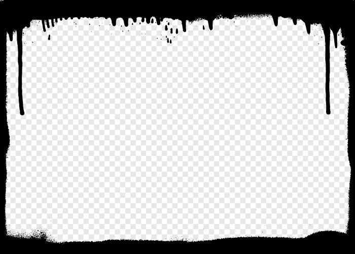 Graffiti frame on a transparent background Vector Image