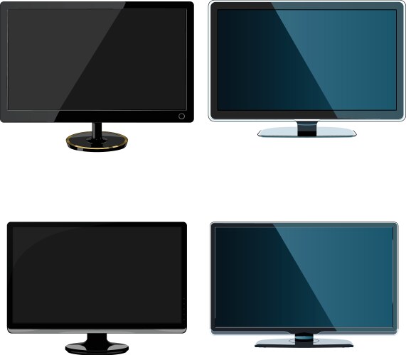 Flat television Royalty Free Vector Image - VectorStock