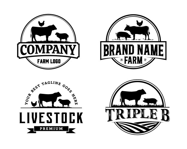 Livestock Logos Vector Images (over 15,000)