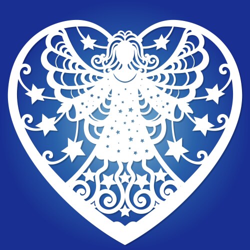 A set templates for laser cutting openwork Vector Image