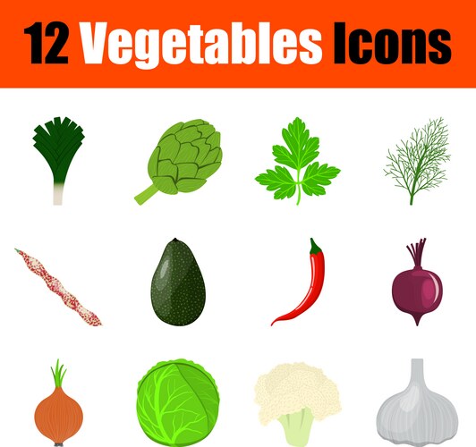 Healthy vegetables icon Royalty Free Vector Image