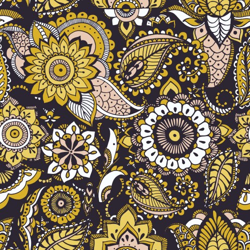 Seamless flowers pattern Royalty Free Vector Image