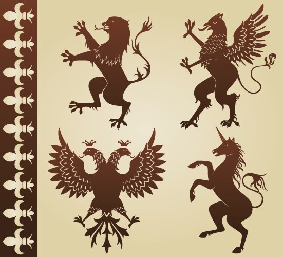 Heraldic Animals Vector Images (over 14,000)