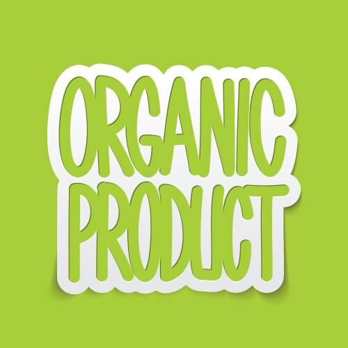 100 percent organic hand lettering calligraphy Vector Image