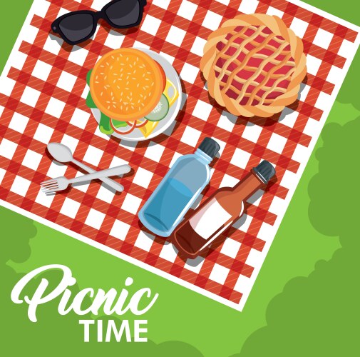 Picnic and food Royalty Free Vector Image - VectorStock