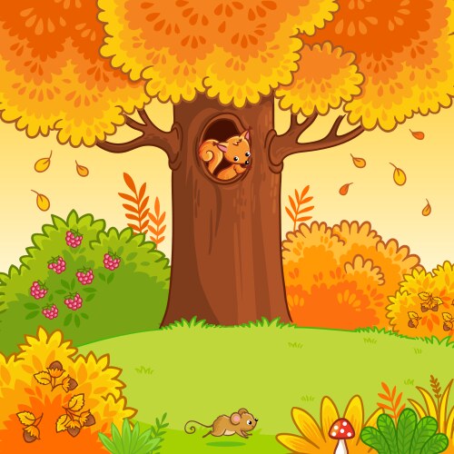 House for squirrel Royalty Free Vector Image - VectorStock