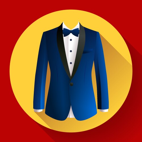 Graphic of a man suit Royalty Free Vector Image