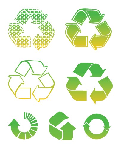 Recycle symbols Royalty Free Vector Image - VectorStock