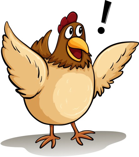 A hen Royalty Free Vector Image - VectorStock