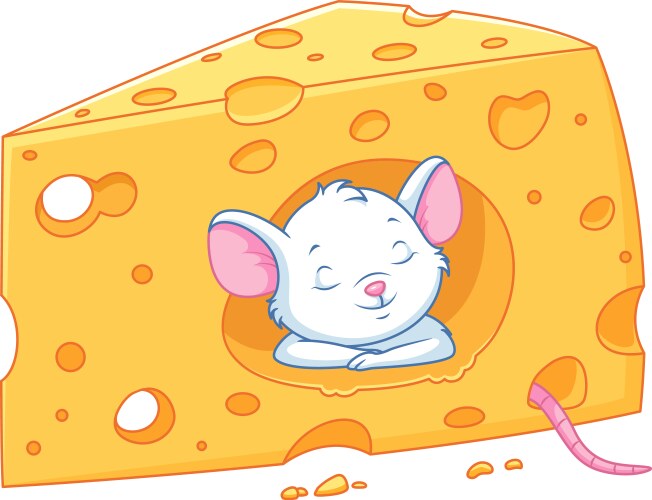 Waving cheese cartoon Royalty Free Vector Image