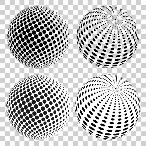 Seamless black and white halftone geometric Vector Image